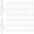 Adjustable Pinch Pleat Curtain Hooks Curtain Clips Plastic 50 count ...