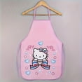 Adjustable Pink Bow Mustache Apron Set - Perfect for Kitchen, Baking ...