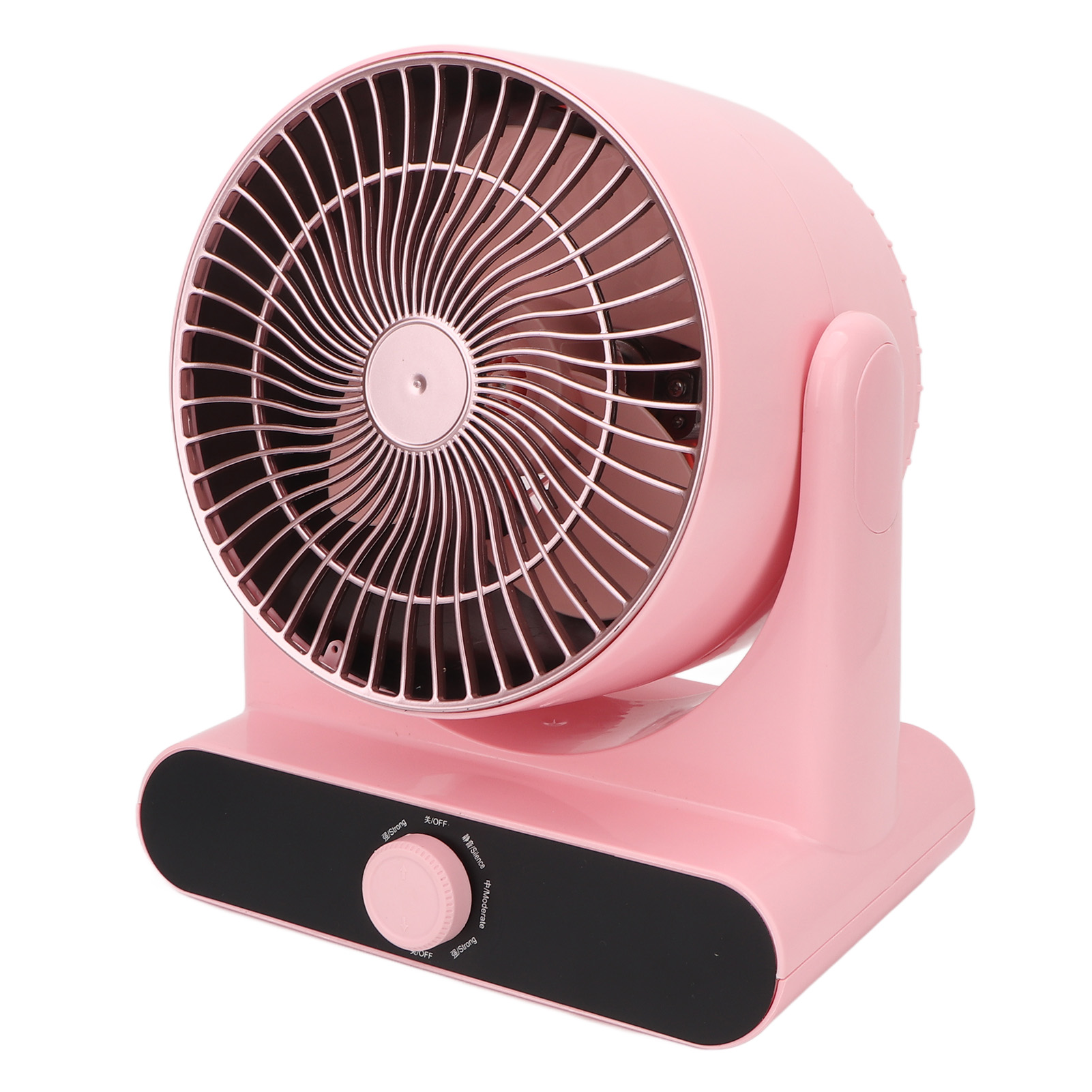 Adjustable Pink Desktop Fan - Mini Circulating Air Circulator for ...