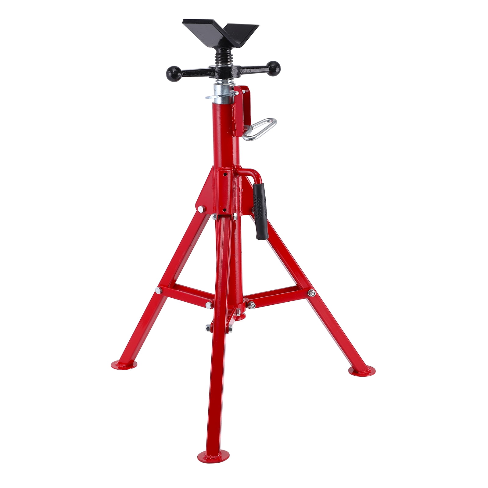 Adjustable Pipe Jack Stand with Folding Design, 28-54 Inch Height Range ...