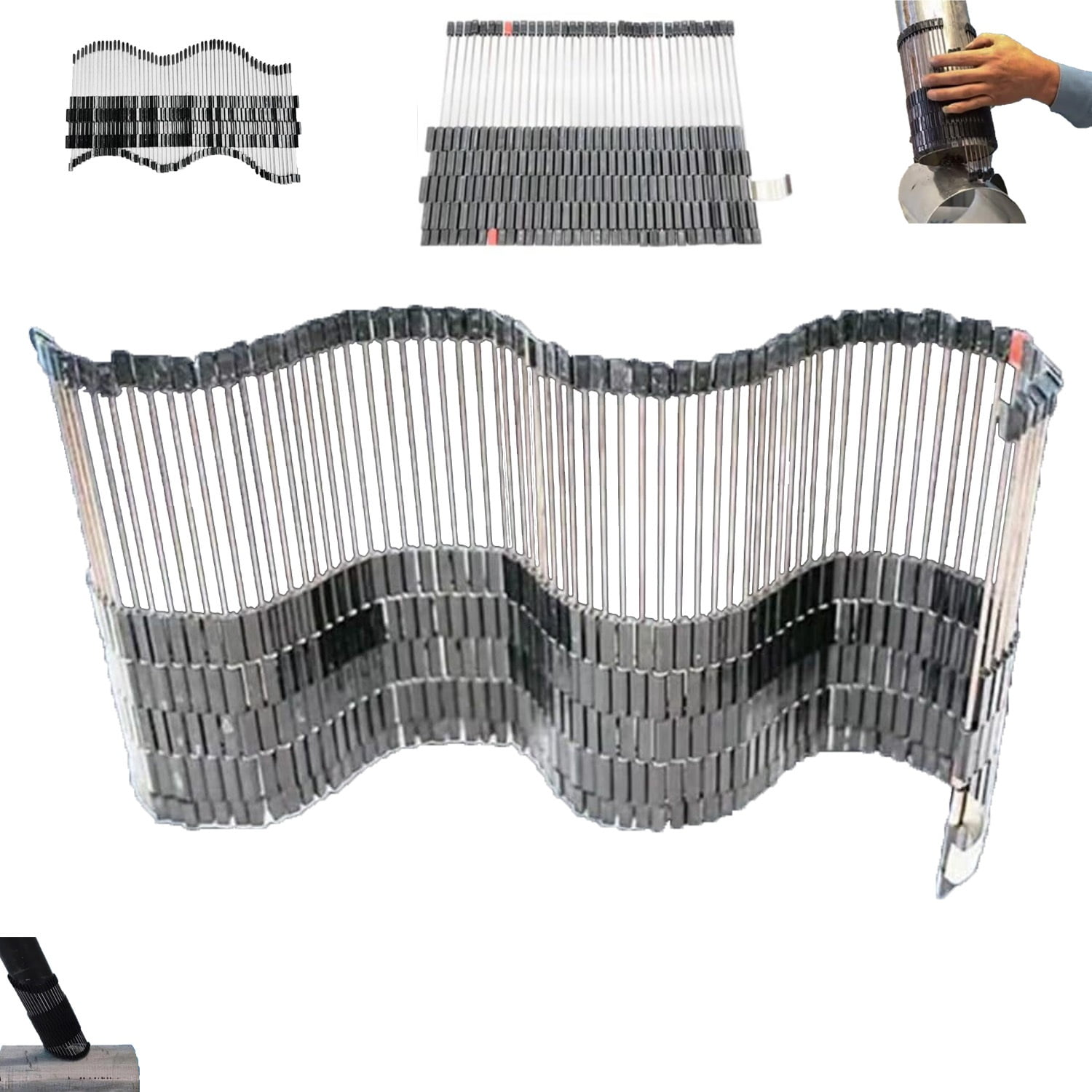 Adjustable Pipe Profiling Tool Multi-Surface Contour Gauge Kit for ...