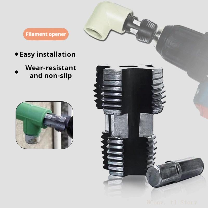 Adjustable Pipe Threader for 1/2-Inch and 3/4-Inch Pipes, Compatible ...