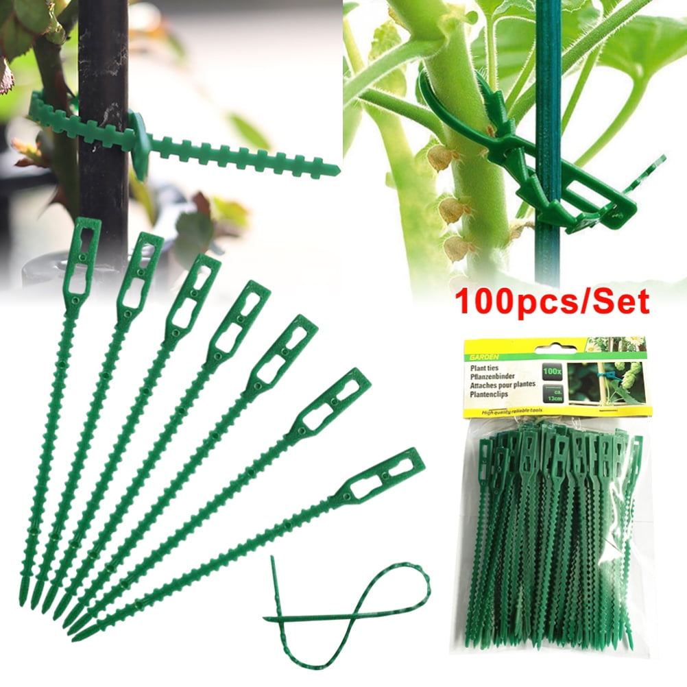 Adjustable Plant Ties, 100PCS Tree Ties for Garden Use, Flexible Cable ...