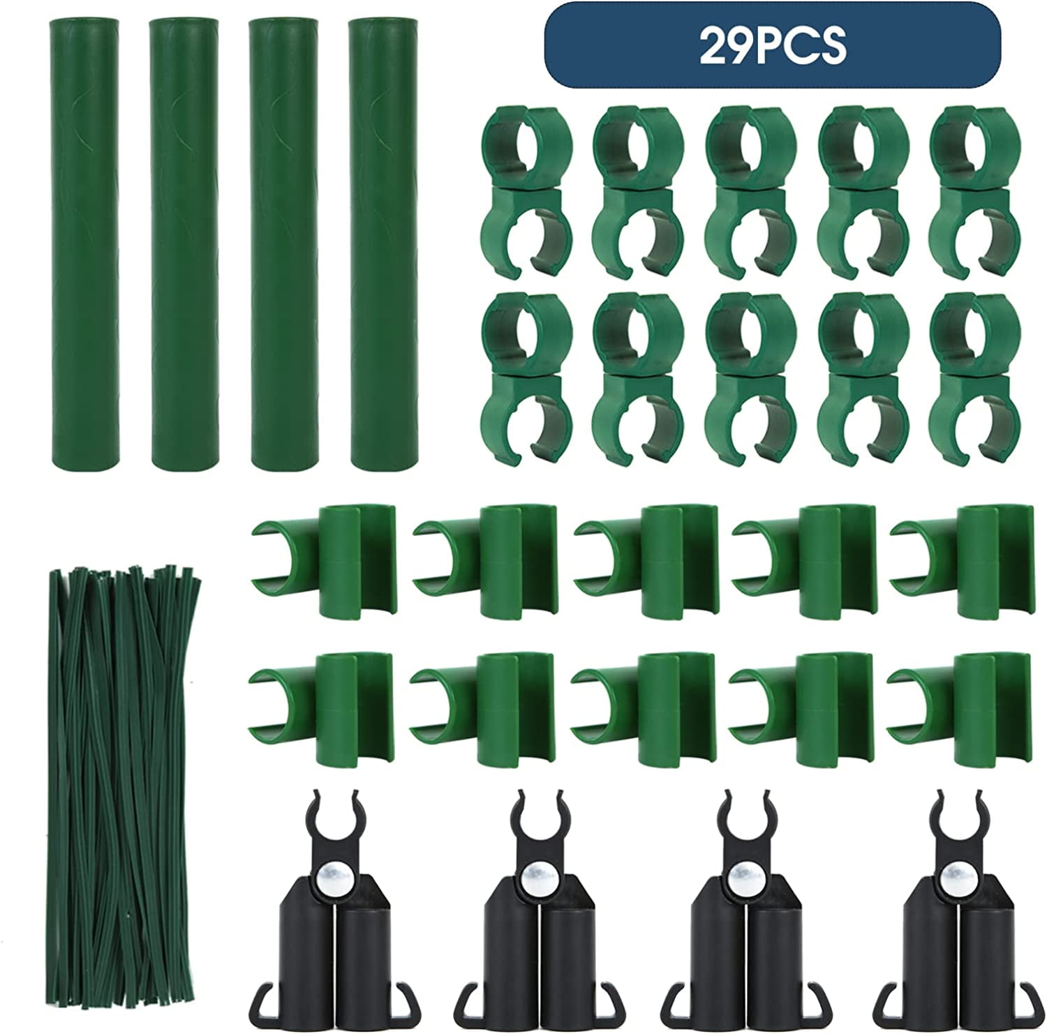 Adjustable Plant Trellis Connectors, Plastic Garden Stakes Clips for 0. ...