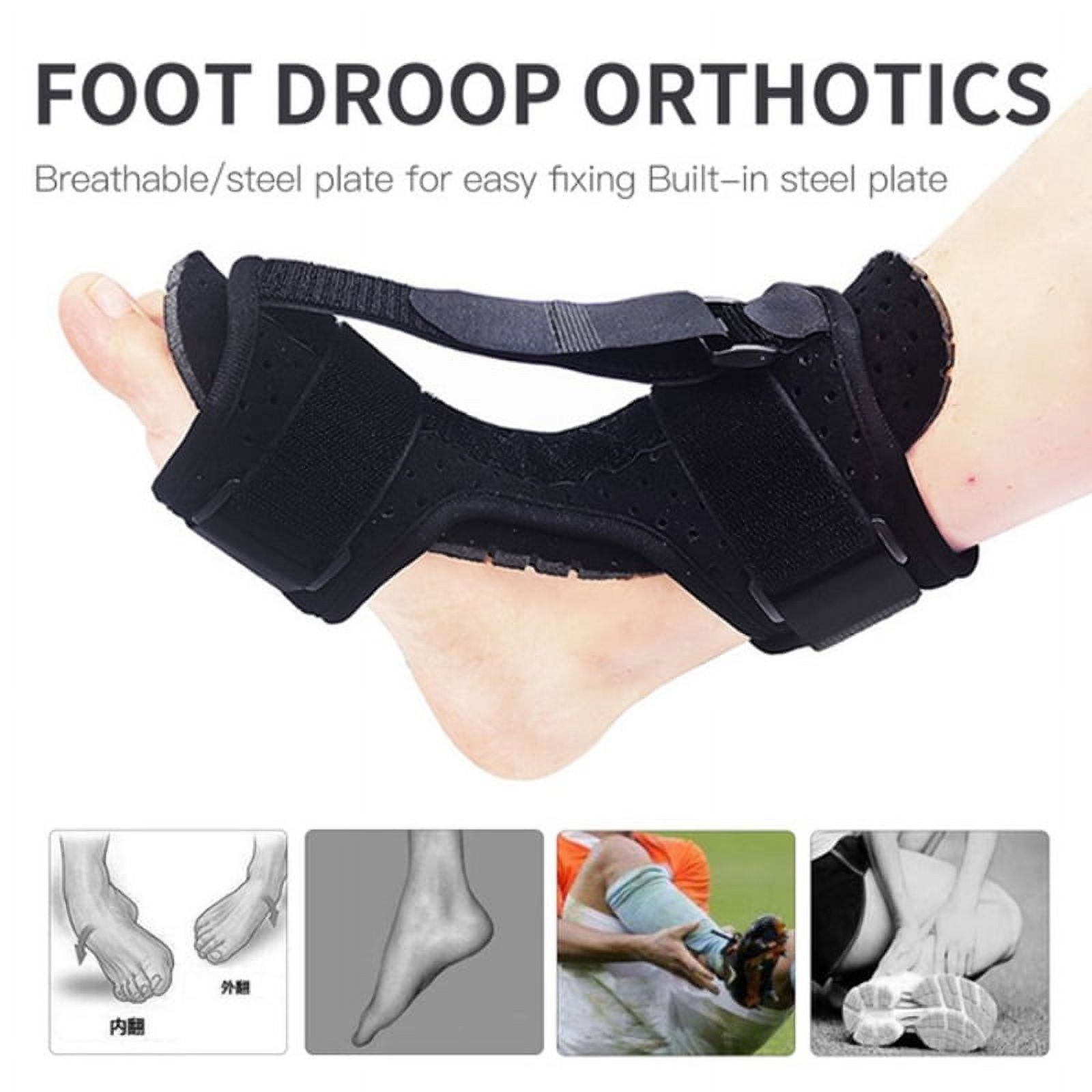 Adjustable Plantar Fasciitis Night Splint Foot Drop Orthosis Stabilizer ...