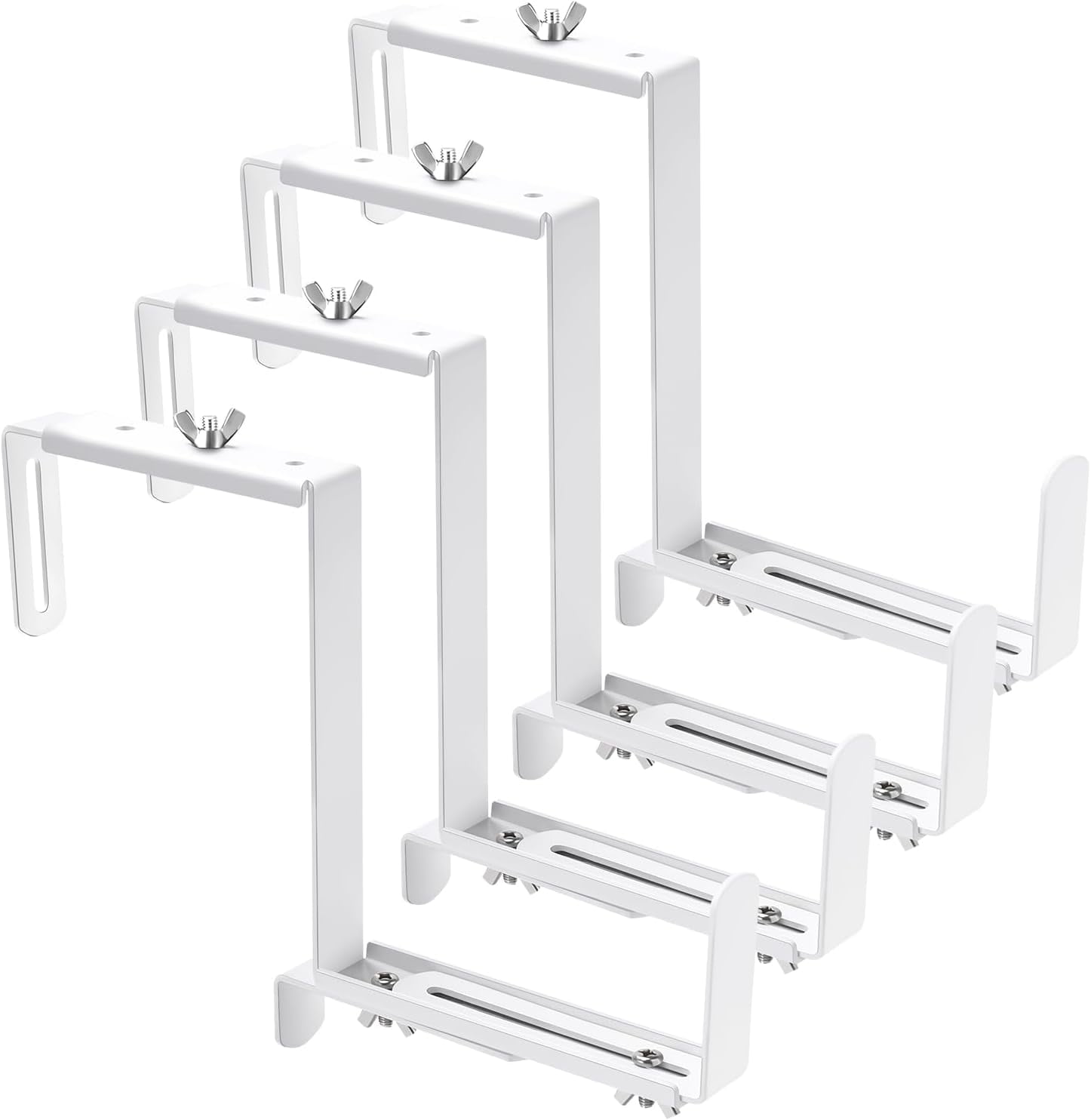Adjustable Planter Box Bracket, Flower Box Holder Brackets for Deck ...