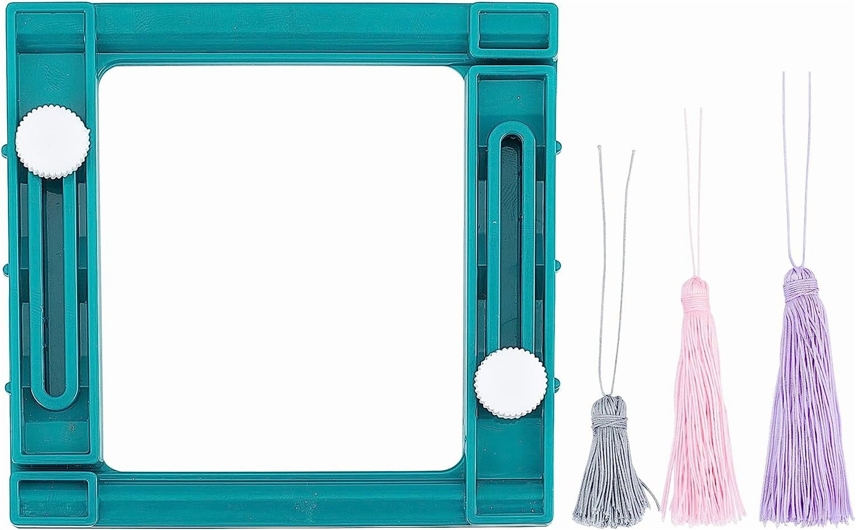 Adjustable Plastic Tassel Maker Square Teal DIY Tool for Handmade ...