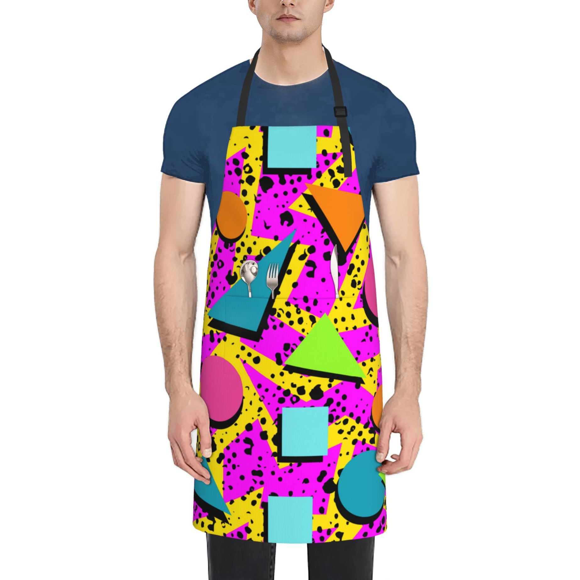 Adjustable Pocket 80s 90s Style Women's Apron Men's Waterproof Apron ...
