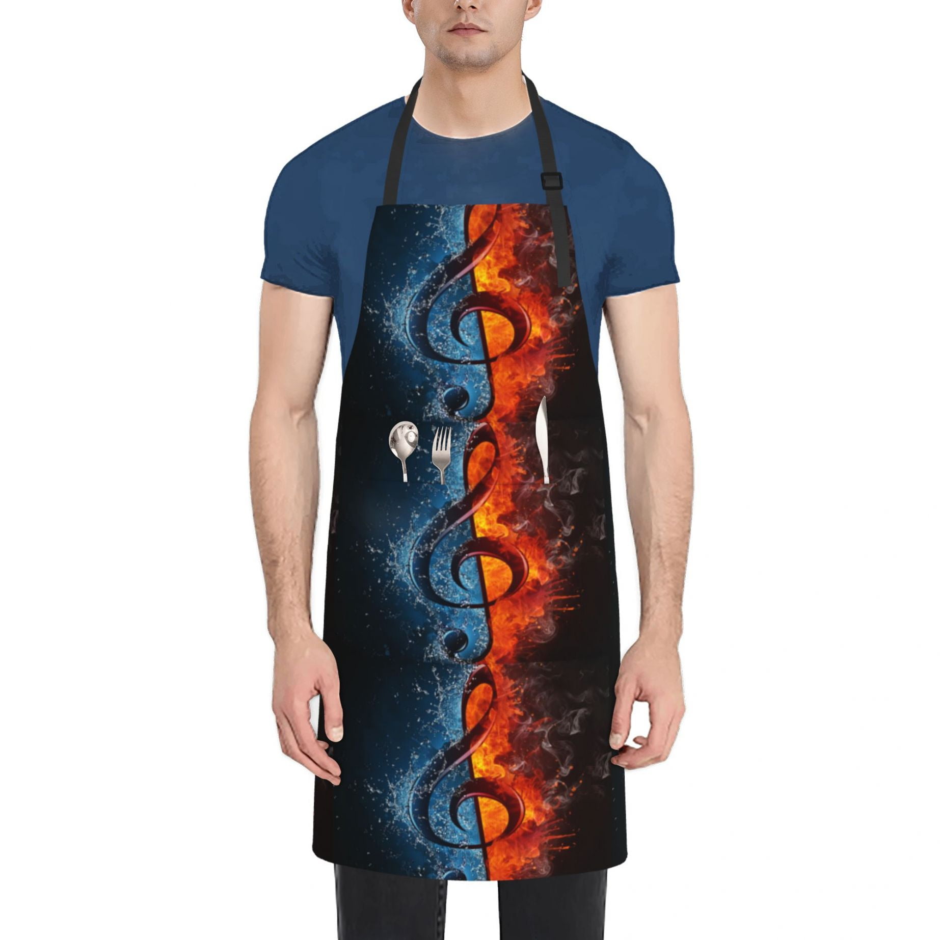 Adjustable Pocket Burning Music Note Illustration Of The Treble Clef In ...