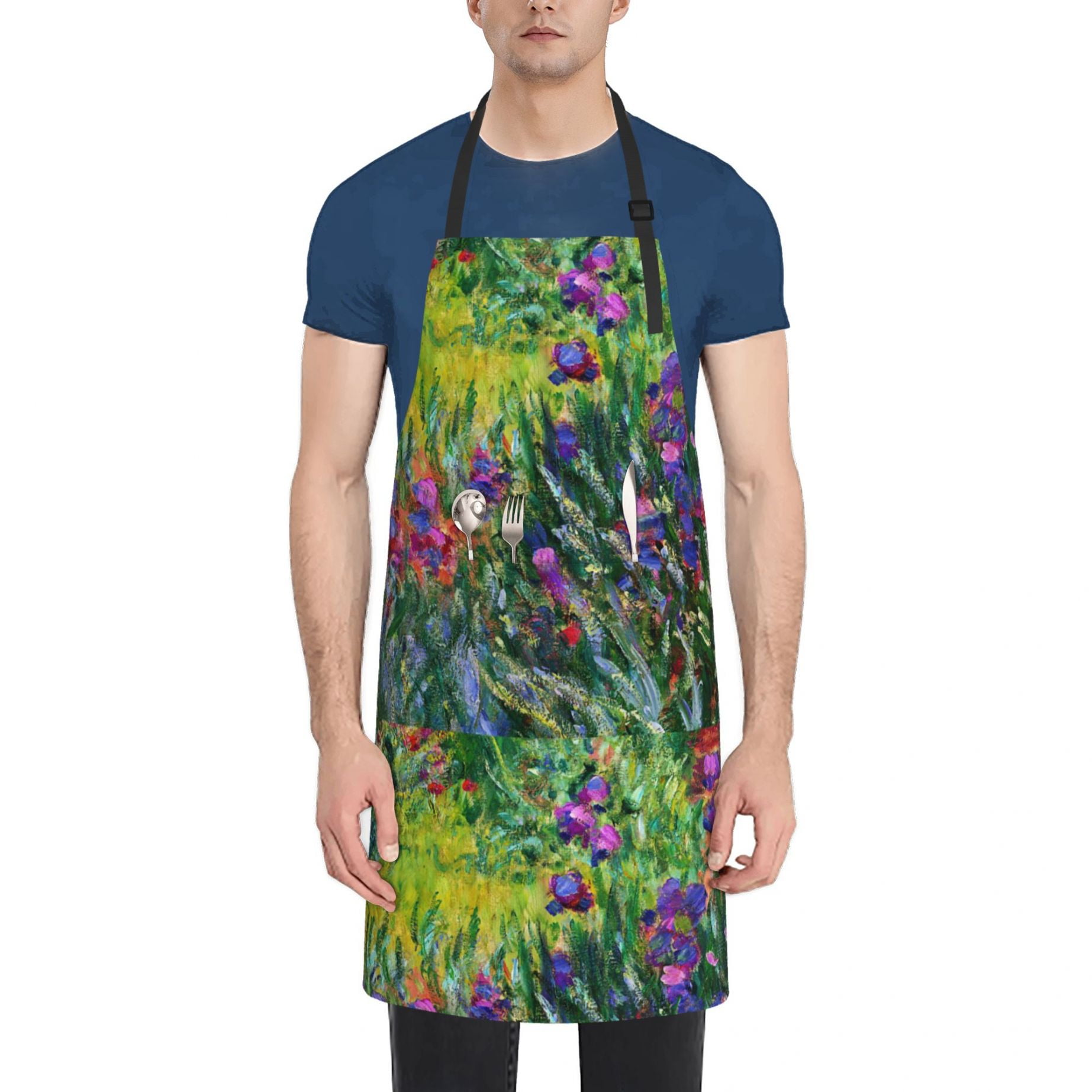 Adjustable Pocket The Iris Garden In Giverny Claude Monet Fine Art ...