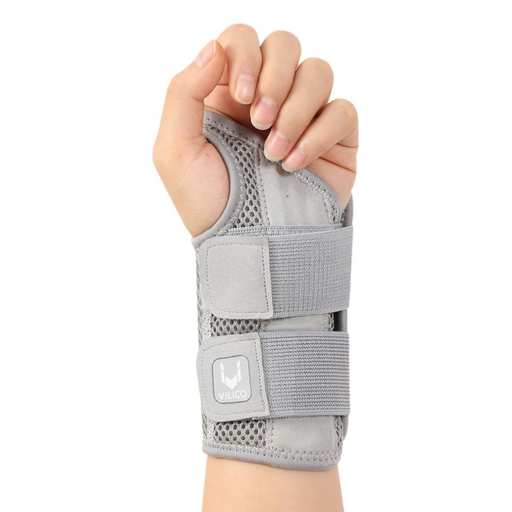 Adjustable Polyester Wrist Brace with Metal Splint for Carpal Tunnel ...