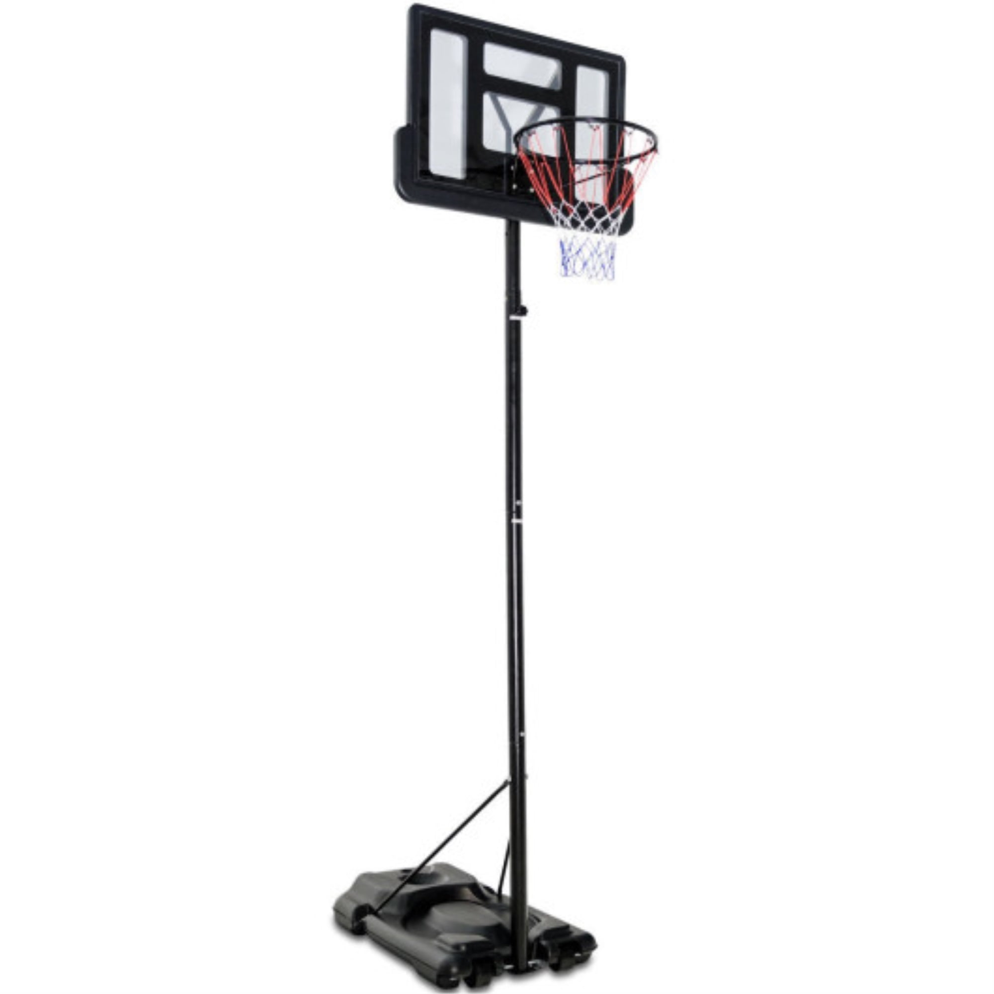 Adjustable Portable Basketball Hoop with Wheels - Weather-Resistant and ...