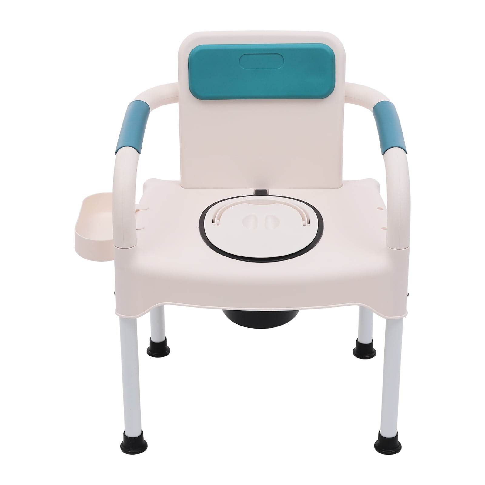 Adjustable Portable Bedside Commode Chair, Removable Armrests, Odor ...