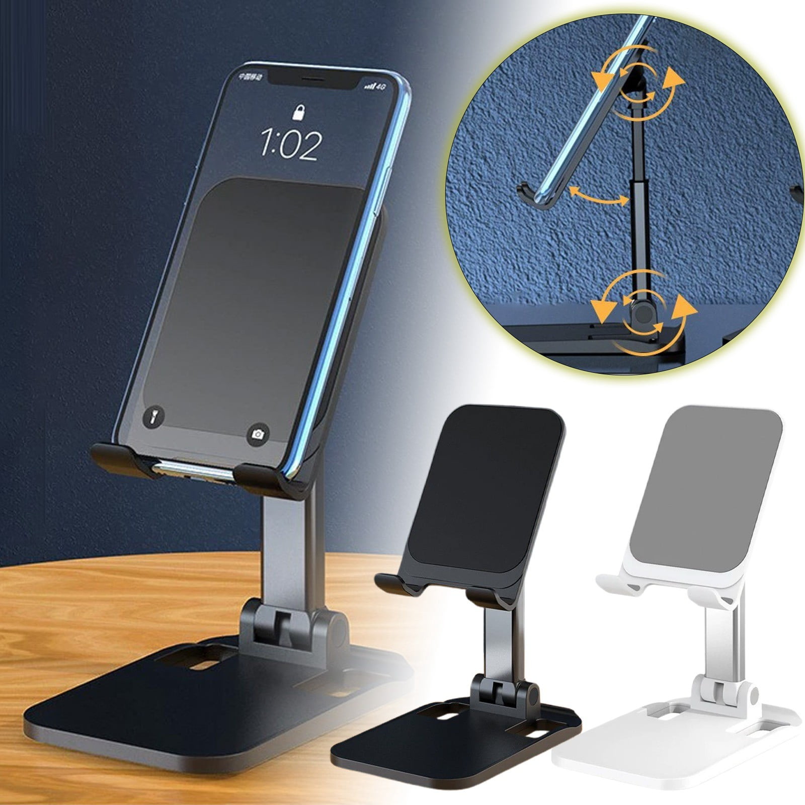 Adjustable Portable Phone Stand Holder Enhanced Mobile Streaming Video ...