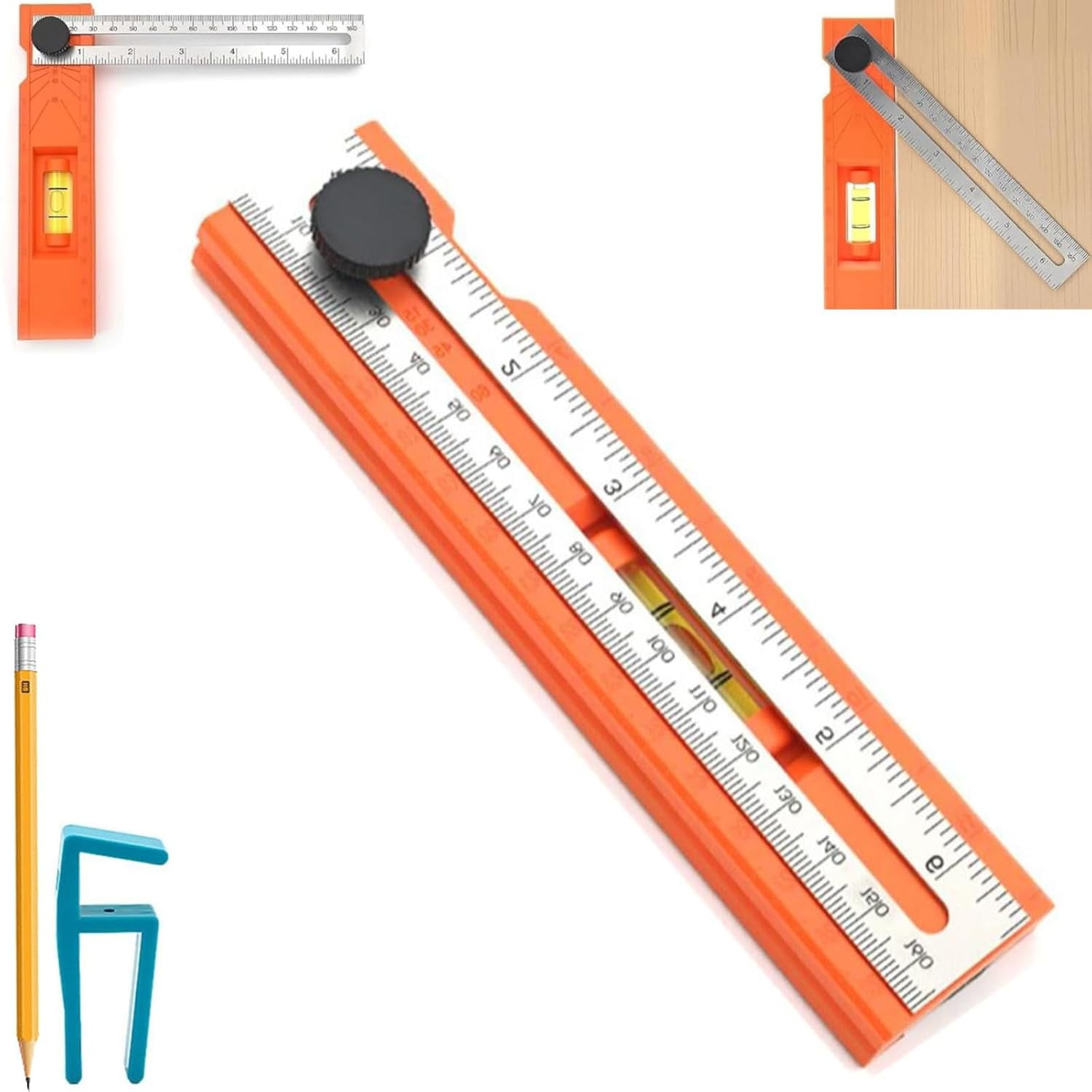 Adjustable Positioning Marking Protractor Tool, Multifunctional Depth ...