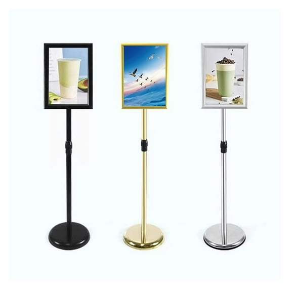 Adjustable Poster Floor Stand Sign Holder Menu Display Notice Stand for ...