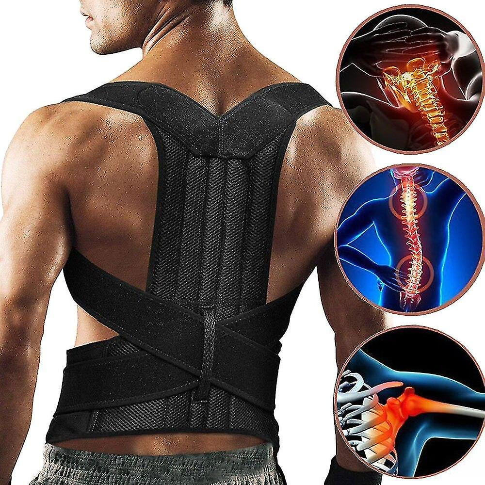 Adjustable Posture Corrector Back Support Shoulder Back Brace Posture ...