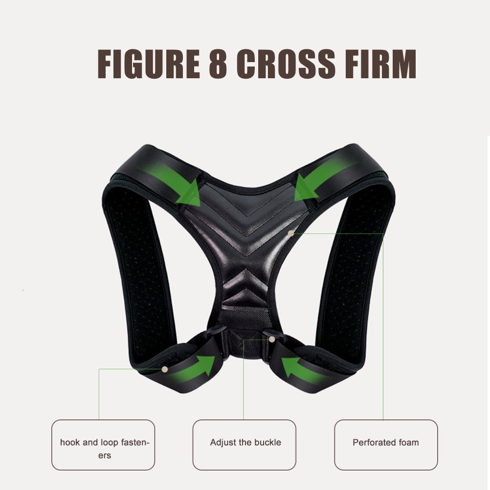 Adjustable Posture Corrector Braces Supports Back Straightener Back ...