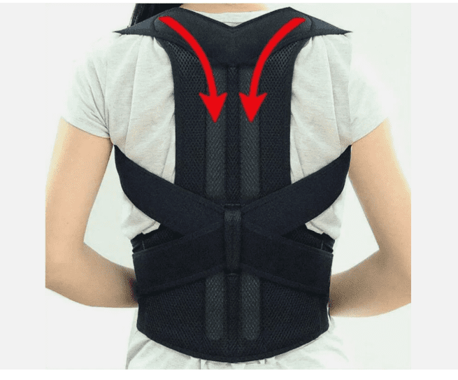 Adjustable Posture Corrector Shoulder Brace with Low Back Support Belt ...