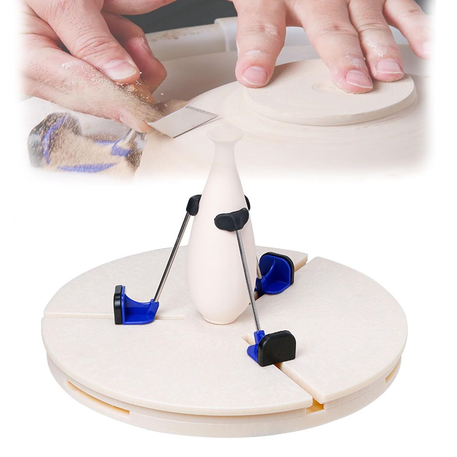 Adjustable Pottery Machine Turntable Clamp, Portable Ceramic Pottery ...