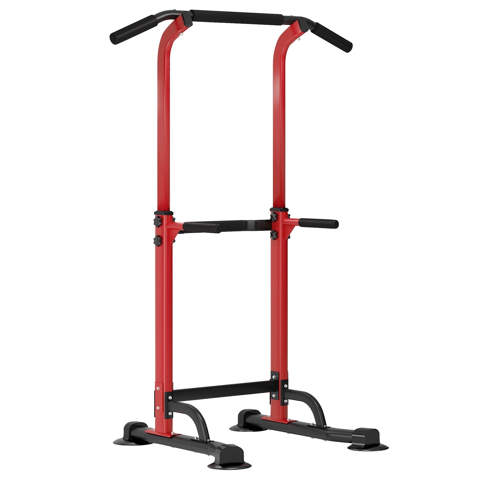 Adjustable Power Tower with 10-Level Height, Pull-Up and Dip Station ...