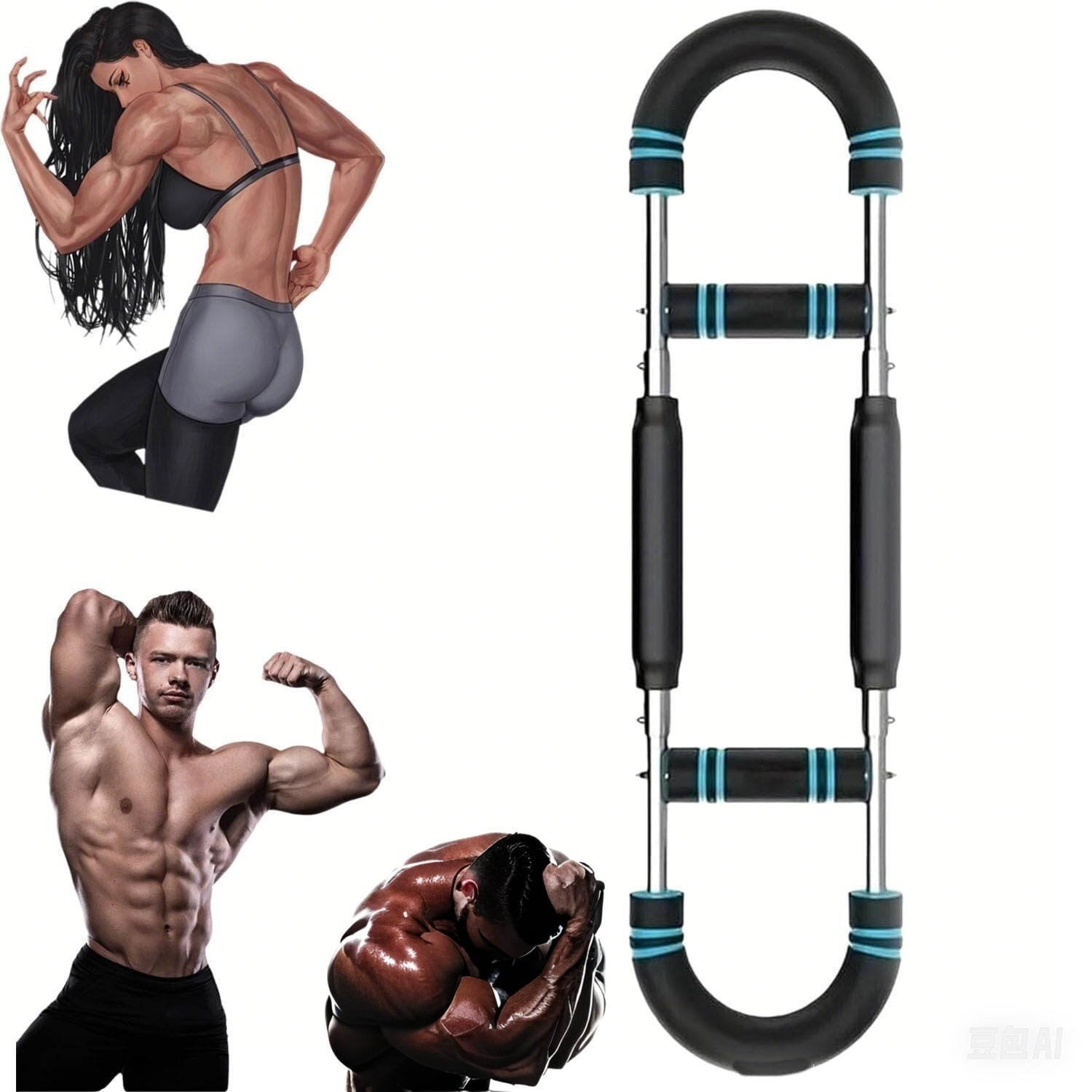 Adjustable Power Twister Bar Strength Training Equipment for Arms ...