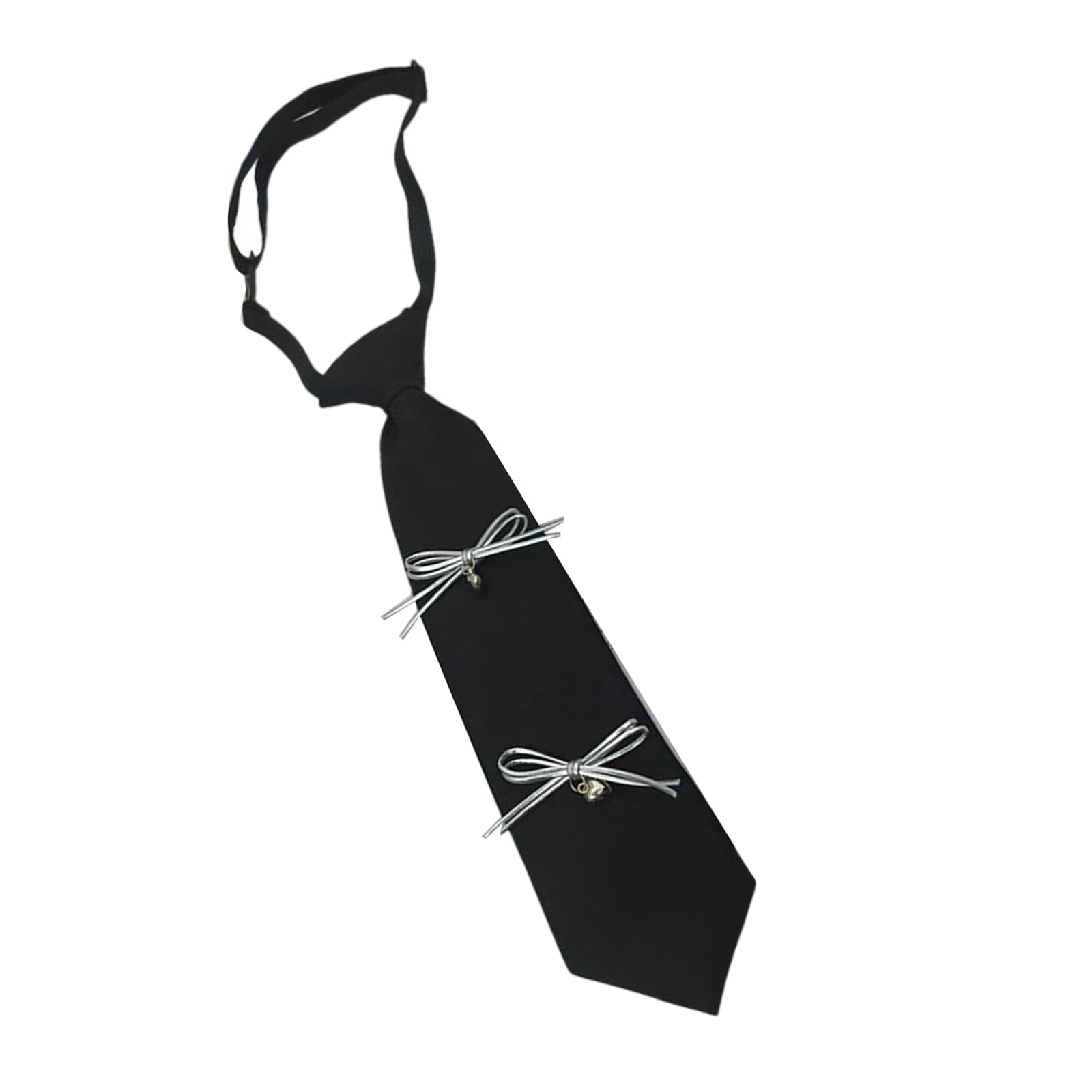 Adjustable Pre Tied Women Necktie With Sweet Bowknot Embellished ...