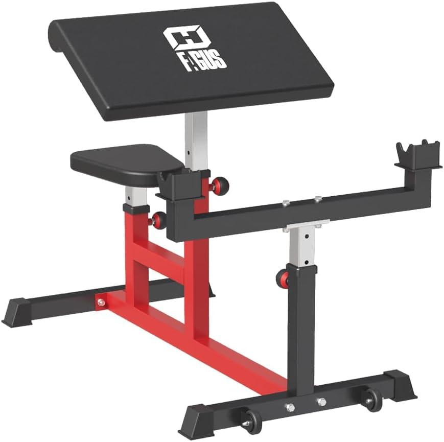 Adjustable Preacher Curl Bench, Strength Training Biceps Bench ...