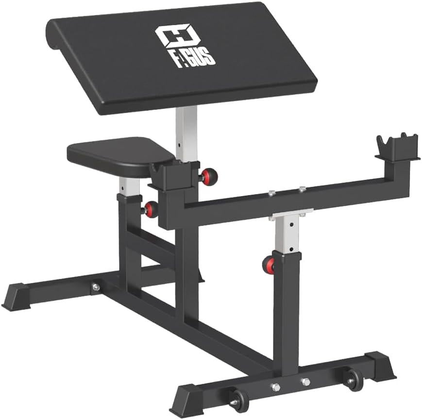 Adjustable Preacher Curl Bench, Strength Training Biceps Bench ...