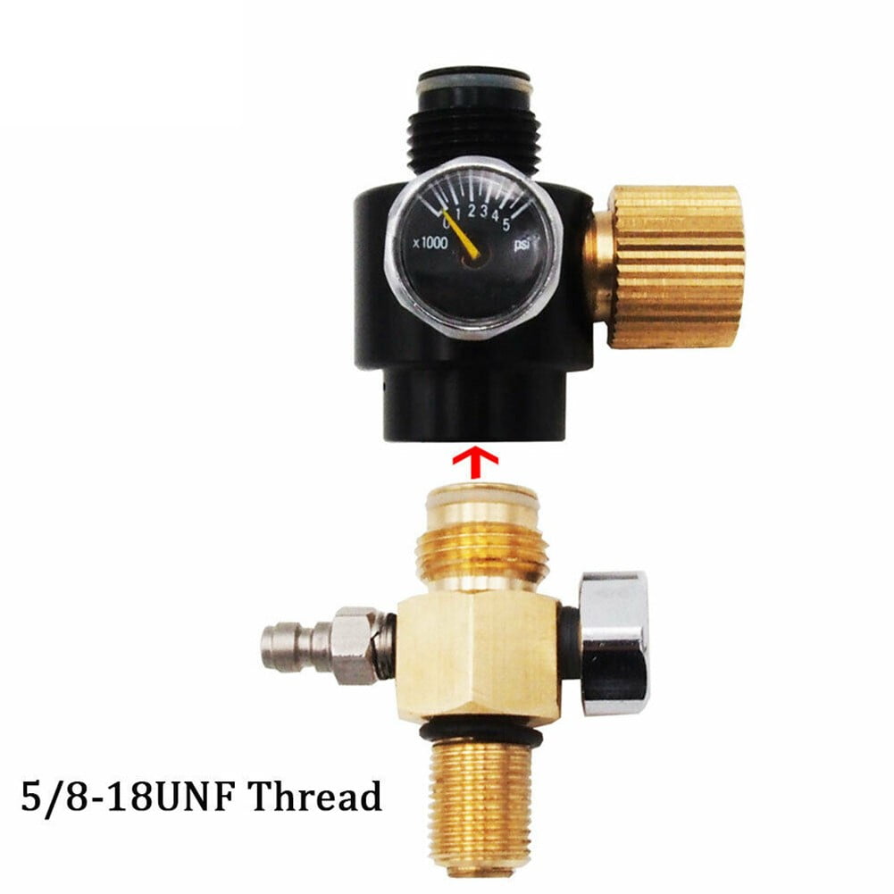 Adjustable Pressure Regulator for HPA Tank Needle Valve 4500psi/300bar ...