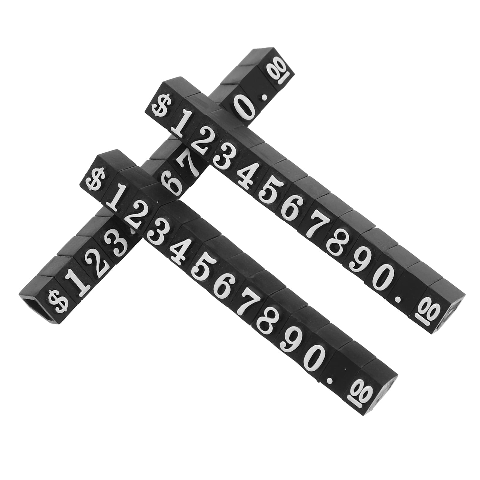 Hemoton Price Display Cube White Plastic For Retailers Counters 3Pcs 2 ...