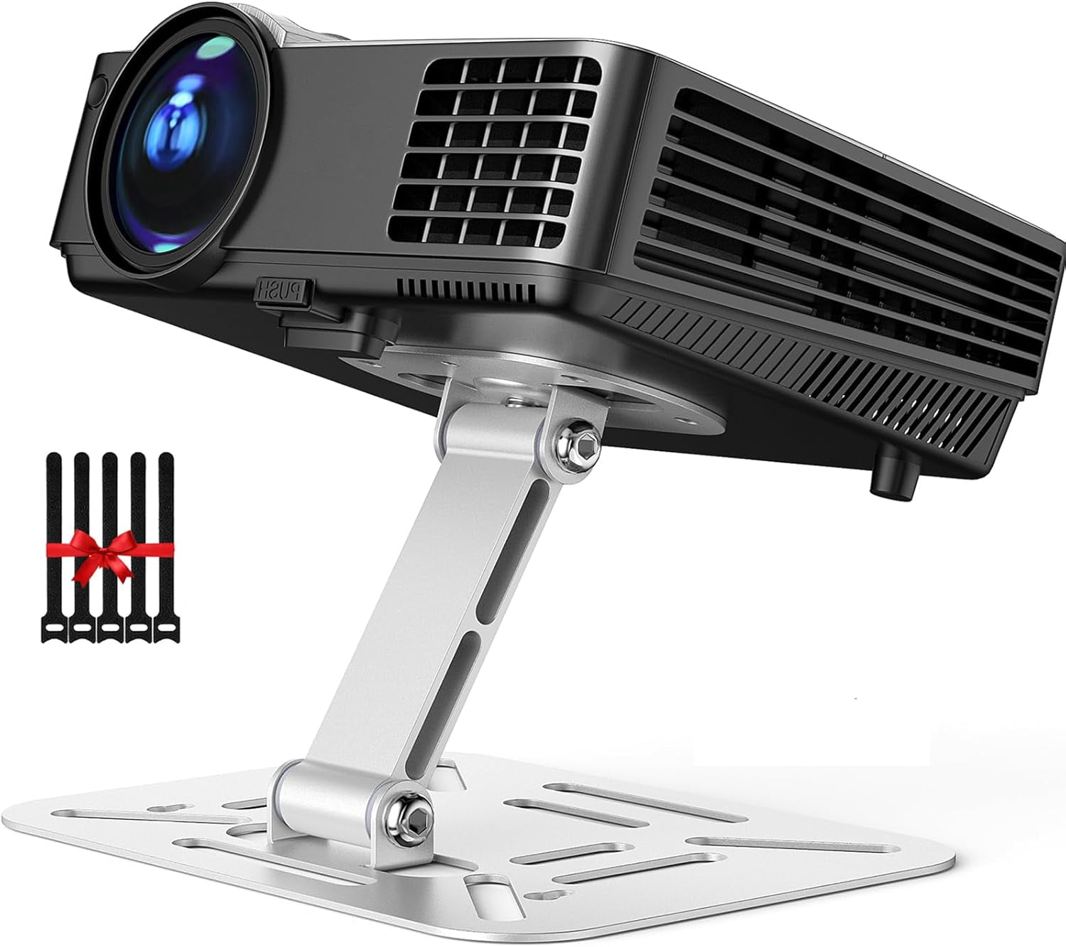Adjustable Projector Stand with 1/4" Screw, Silver Ceiling Mount for ...