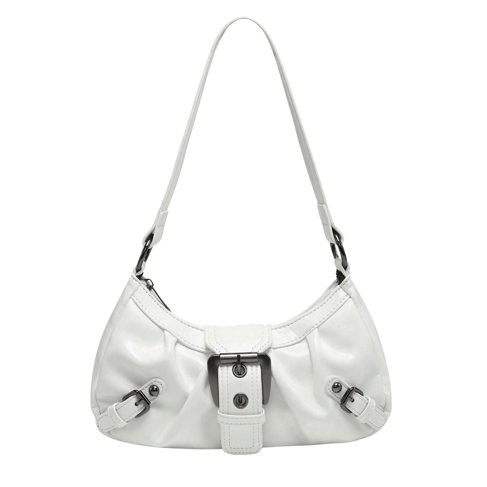 Adjustable Punk Hobo Purse: Detachable Strap & Roomy Interior for Urban ...