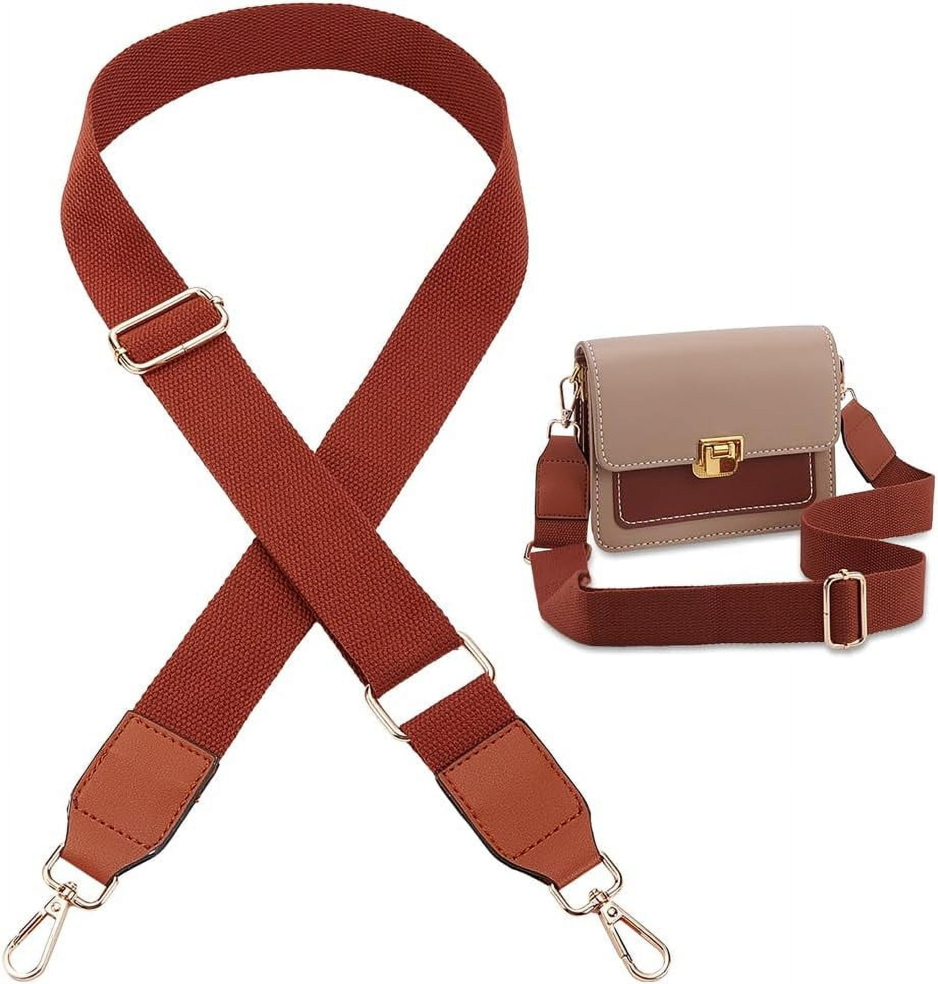 Adjustable Purse Strap 51.2 Inch Soft Cotton Shoulder Strap Replacement ...