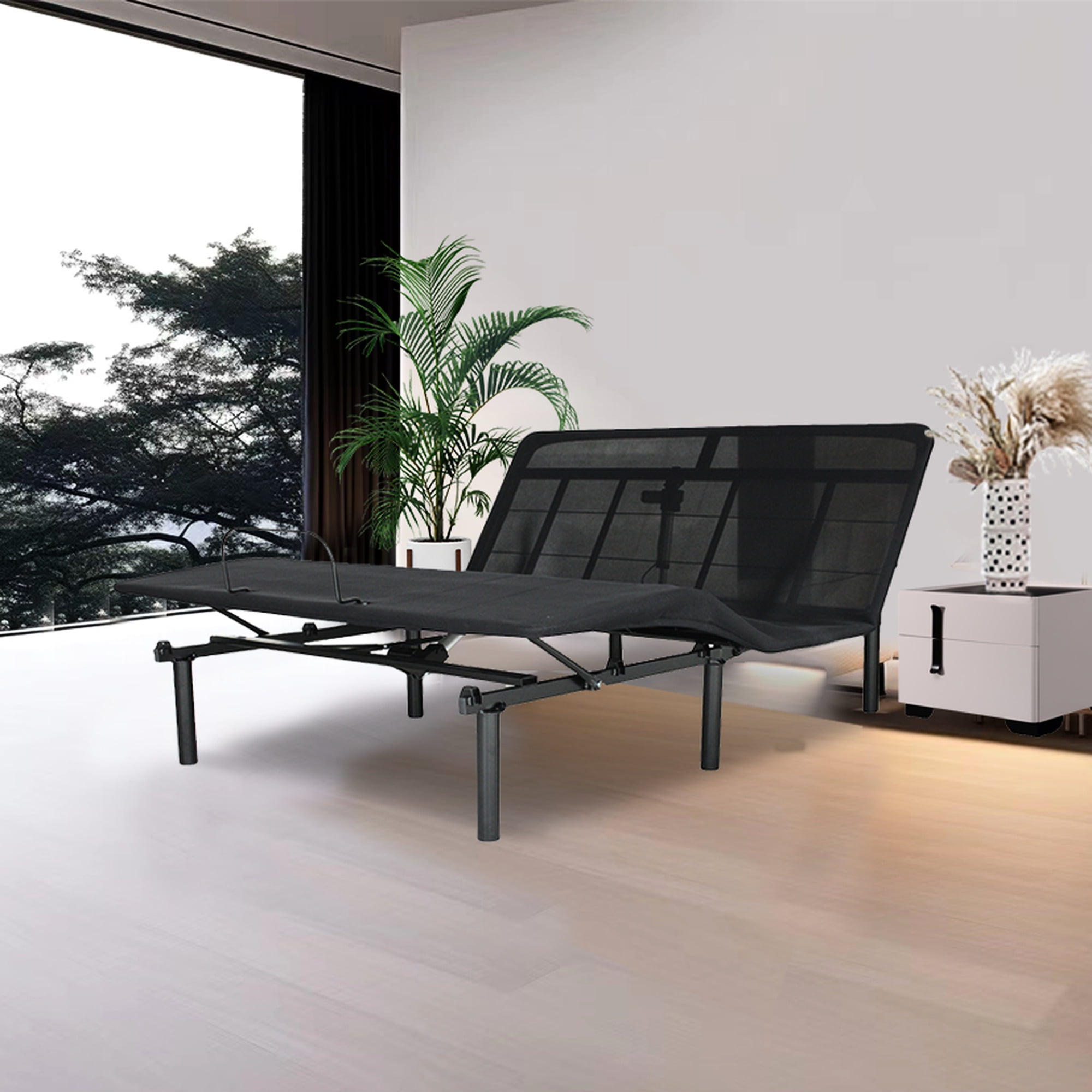 Adjustable Queen Bed Base, Zero , Steel Frame, Motorized Head And Foot ...