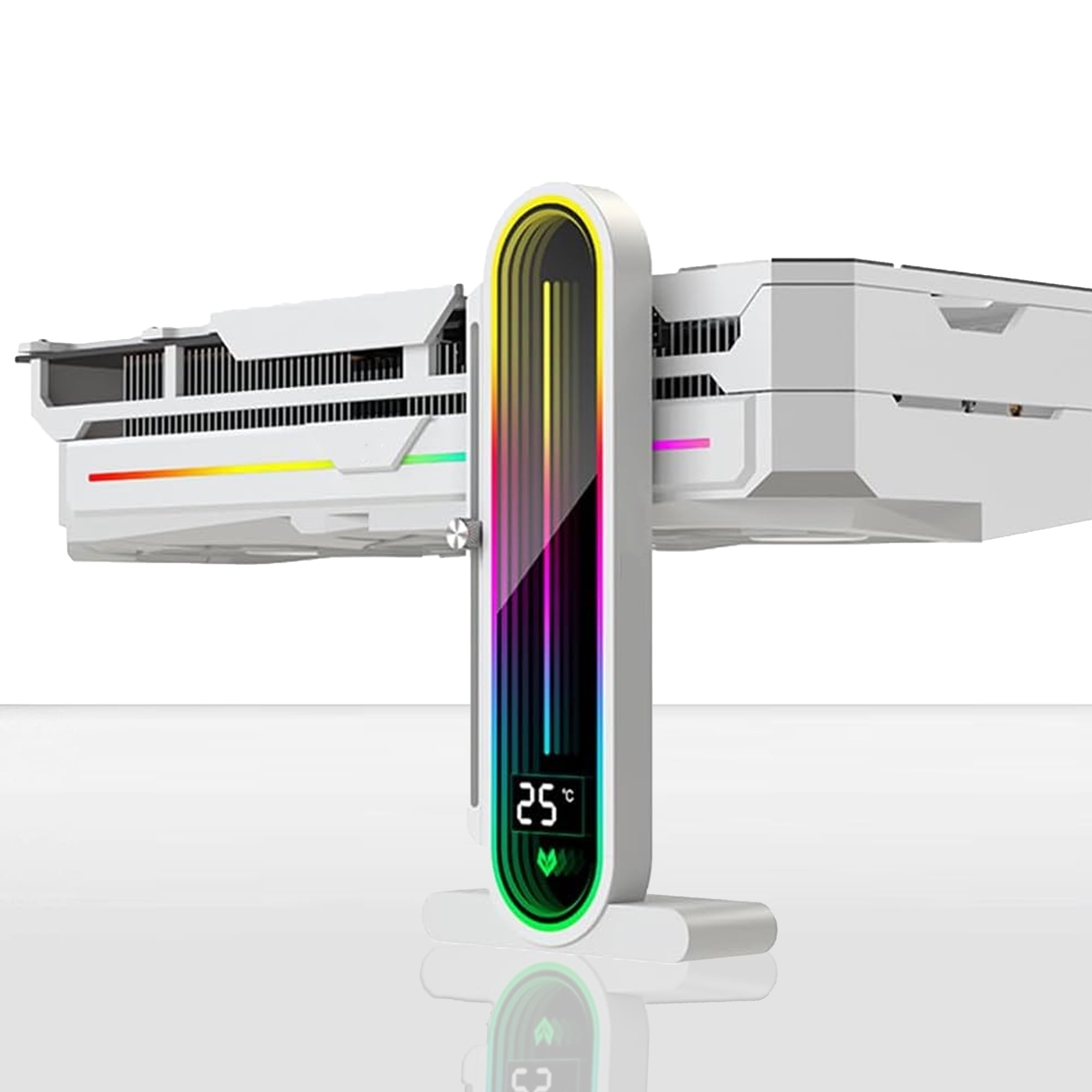 Adjustable RGB GPU Stand, 5V ARGB Video Card Stand Holder Graphics Card ...