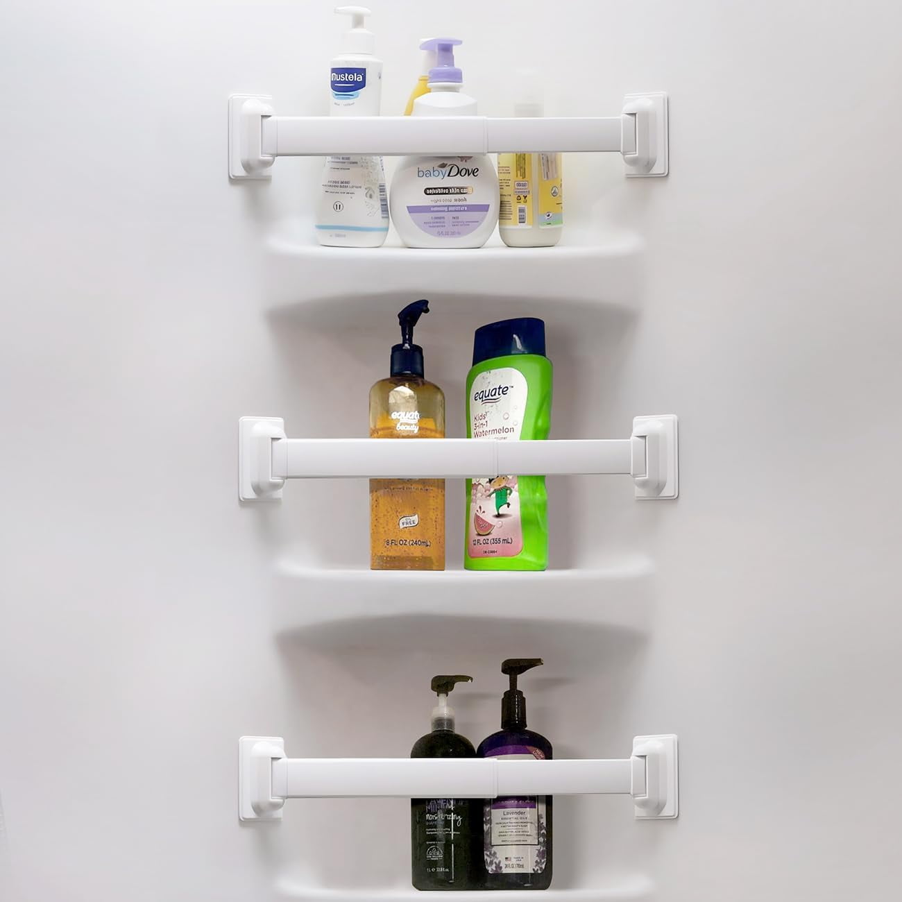 Adjustable RV Shower Corner Storage Bar- Durable Aluminum RV Corner ...