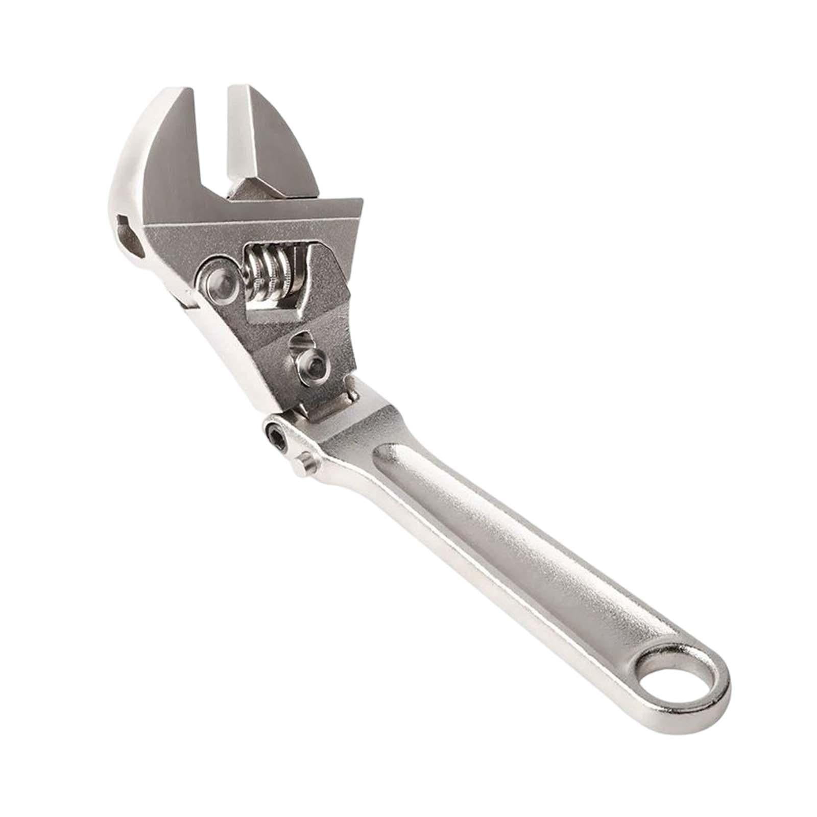 Adjustable Ratchet Wrench Repair Tool Flexible Head Wrench 24mm Max Jaw ...