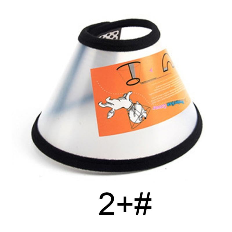 Adjustable Recovery Pet Cone Collar for Cats Puppy Rabbit, Plastic ...