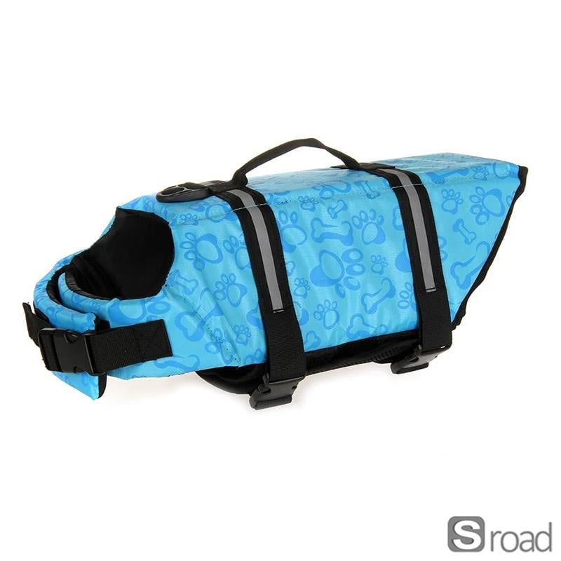 Adjustable Reflective Dog Life Vest, Summer Pet Swim Aid Safety Jacket ...