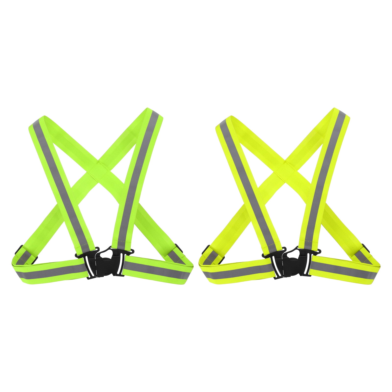 Adjustable Reflective Running vest Gear, 2 Pack High Visible reflective ...