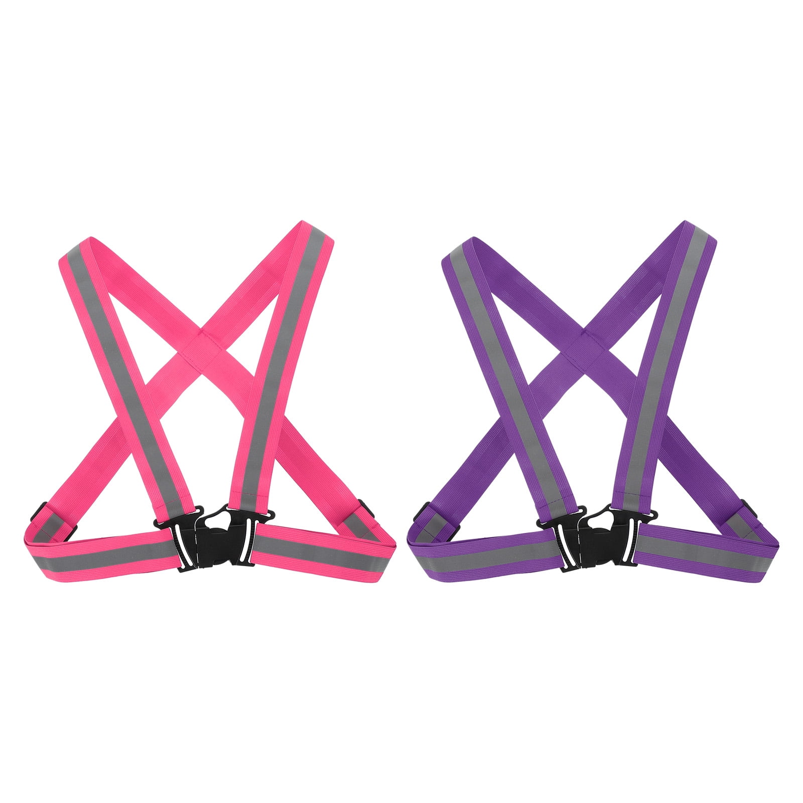 Adjustable Reflective Running vest Gear, 2 Pack High Visible reflective ...