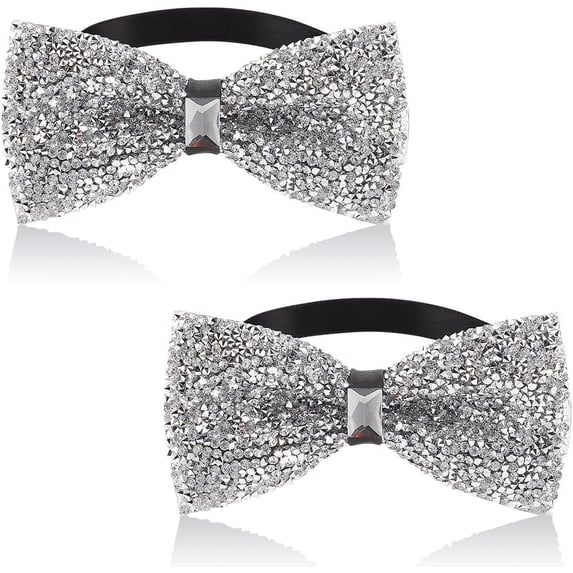 Adjustable Resin Rhinestone Ties Pre-tied Tie with Adjustable Length ...