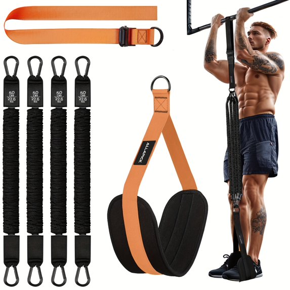 Adjustable Resistance - Heavy-Duty Pull Up Assistance Bands with Latex ...