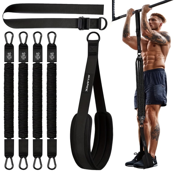 Adjustable Resistance - Heavy-Duty Pull Up Assistance Bands with Latex ...