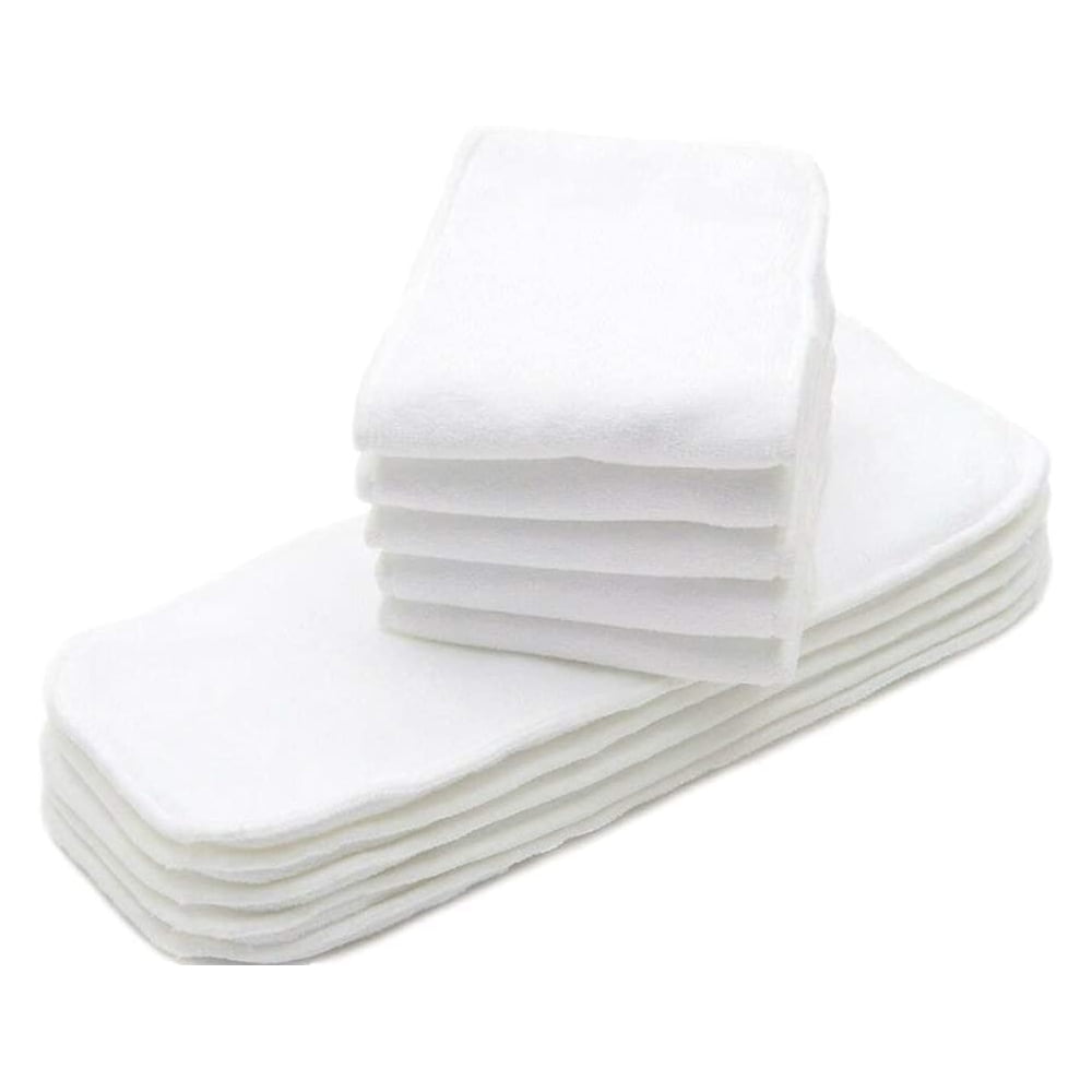 Adjustable Reusable Diaper Inserts, 3-Layer Fiber Pads with Water ...