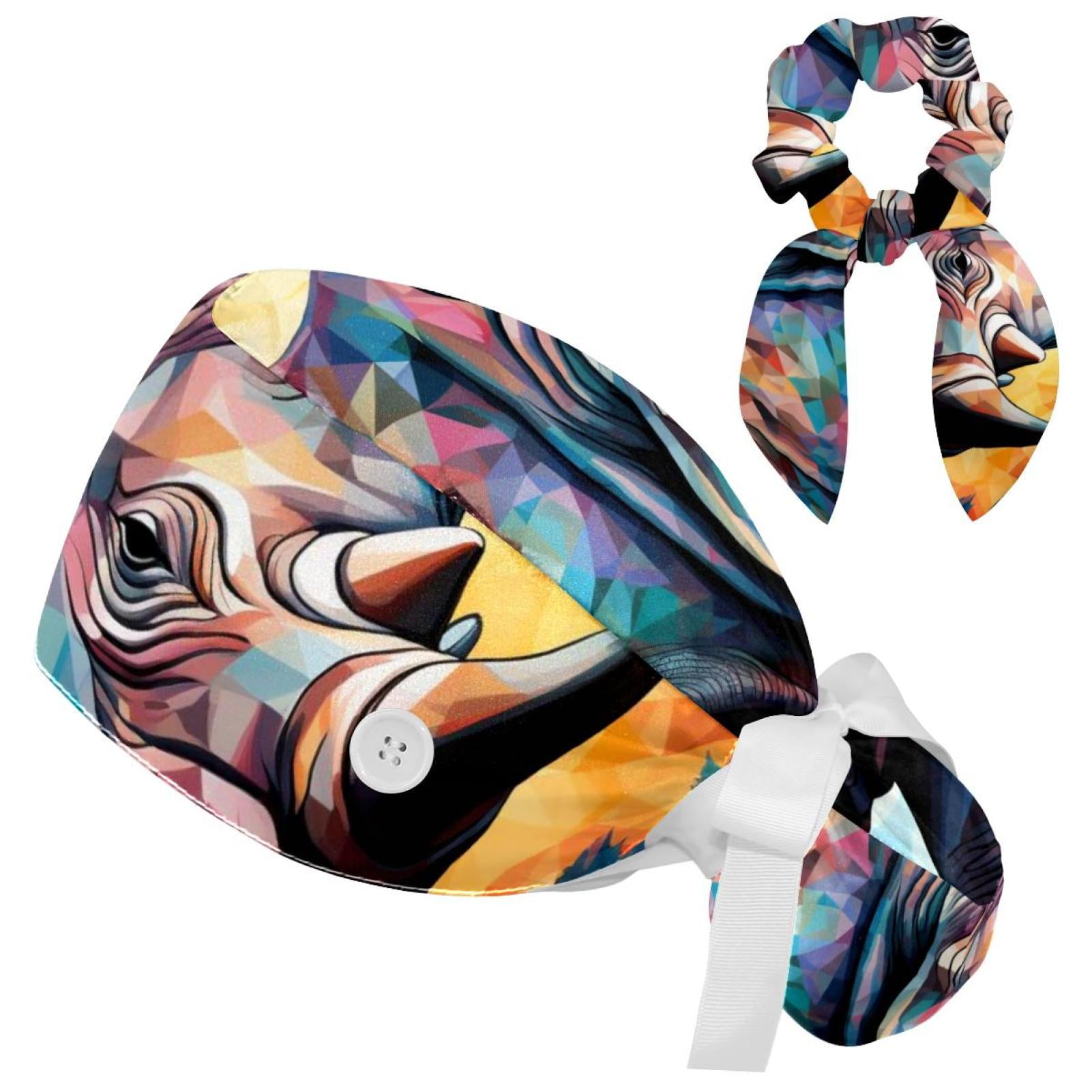Scrub Caps Adjustable Surgical Scrub Cap With Ponytail Hole - Cute ...
