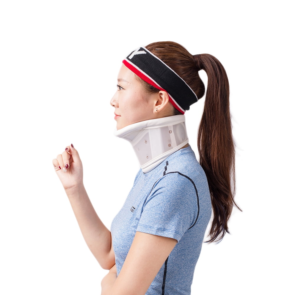 Adjustable Rigid Plastic Cervical Collar with Chin Support for Neck ...