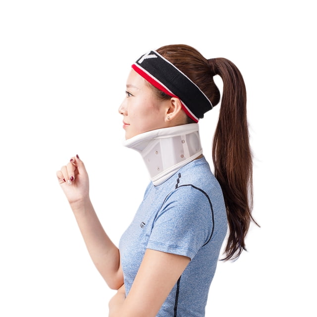 Adjustable Rigid Plastic Cervical Collar with Chin Support for Neck Problems Neck Injuries, Pain ...