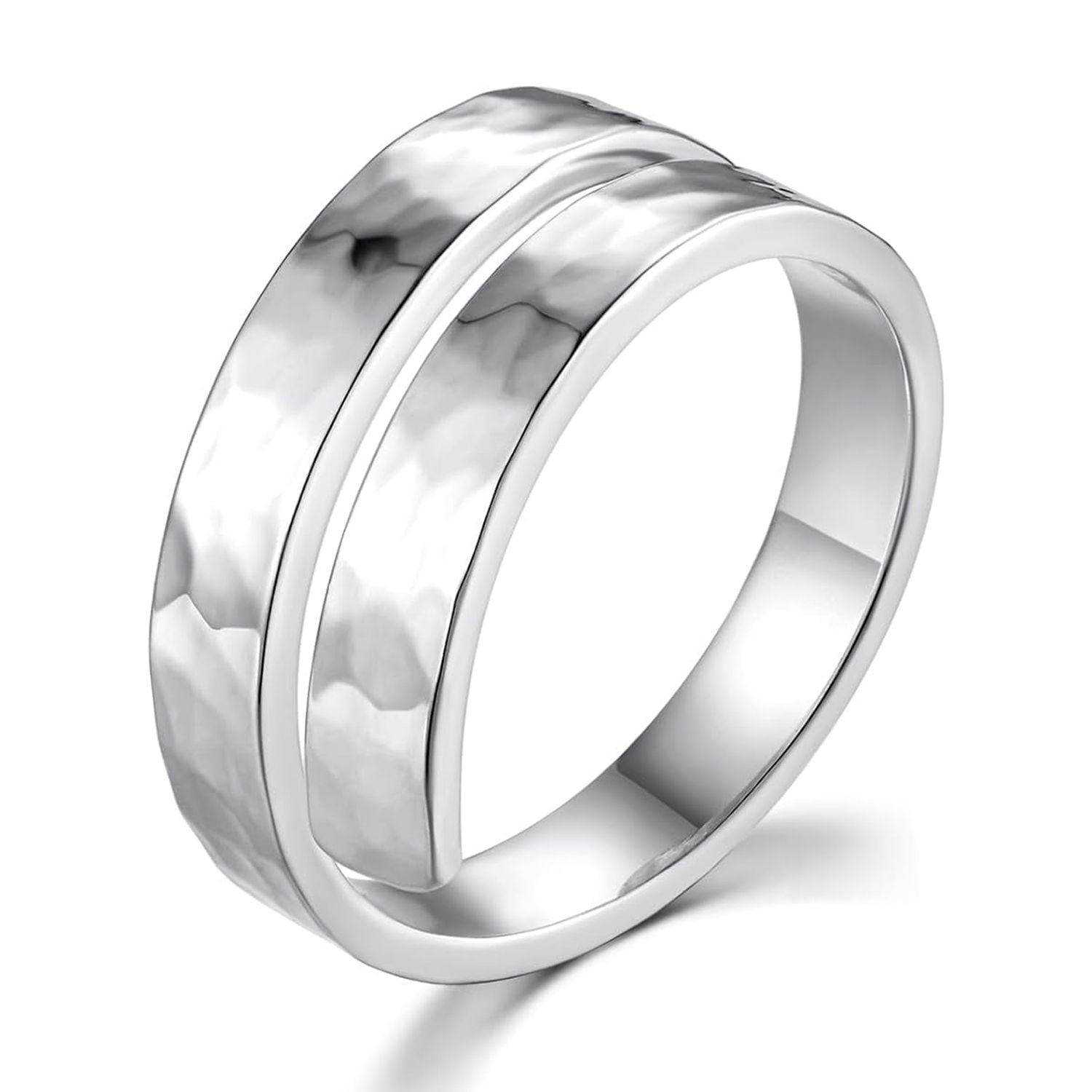 Adjustable Rings for Women,Sterling Silver Rings,Handmade Hammered ...